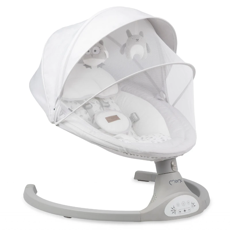 MoMi Kenani njihalica za bebe Light Grey, 0-9kg