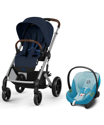 Cybex Balios S Lux kolica 2 u 1 sa auto sedištem Aton S2 - Ocean Blue&Blue Turquoise