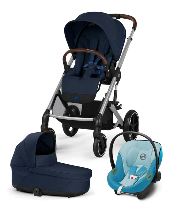 Cybex Balios S Lux kolica 3 u 1 sa auto sedištem Aton S2 - Ocean Blue&Blue Turquoise