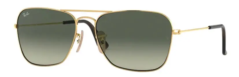 Ray-Ban Naočare za sunce Caravan 0RB3136 181 7155, Zlatne boje