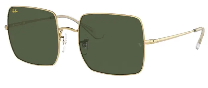 Ray-Ban Ženske naočare za sunce Square 0RB1971 919631 54, Zlatne boje