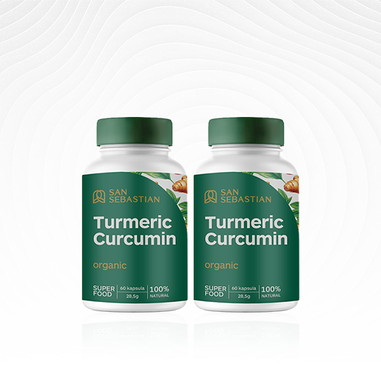 San Sebastian Turmeric Curcumin Organic 60 kapsula DUO PACK