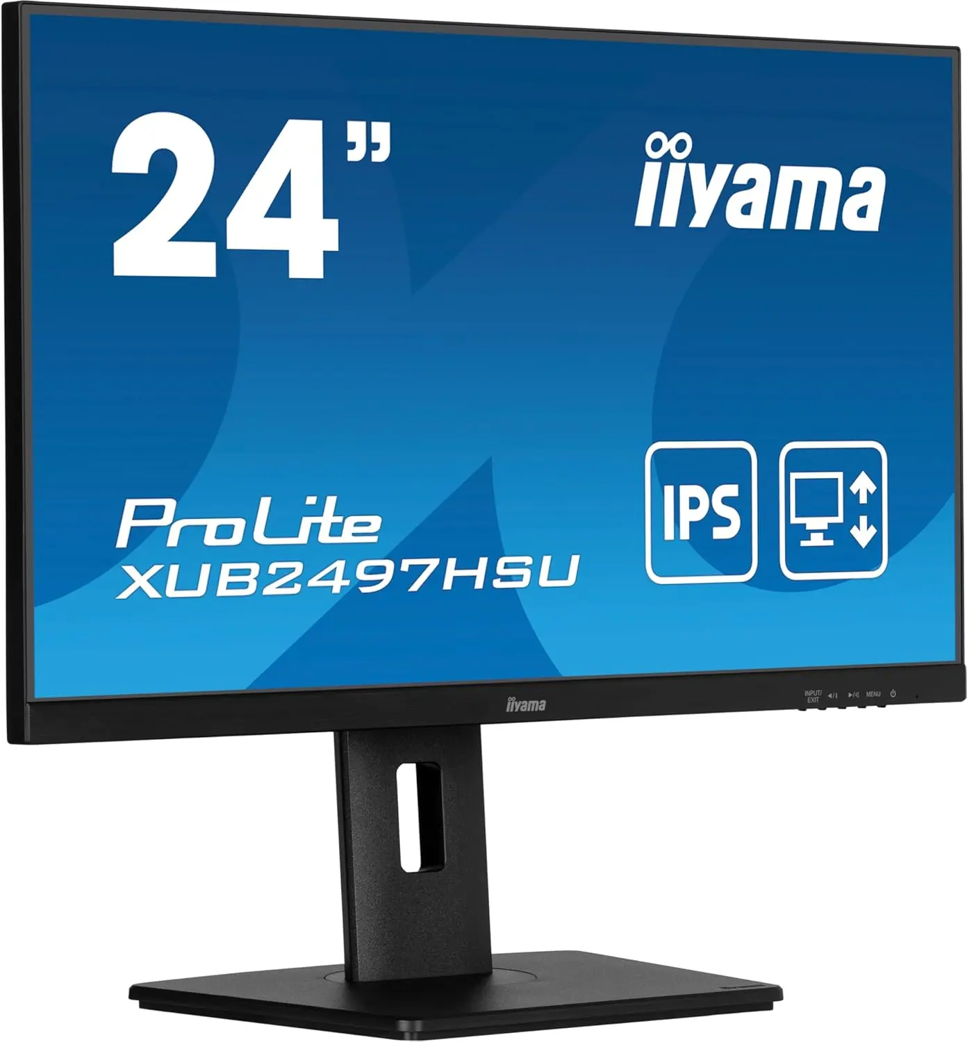 IIYAMA monitor XUB2497HSU-B2, 24", 1920 x 1080 (Full HD), IPS, 100 Hz, HDMI, DP, Zvucnici