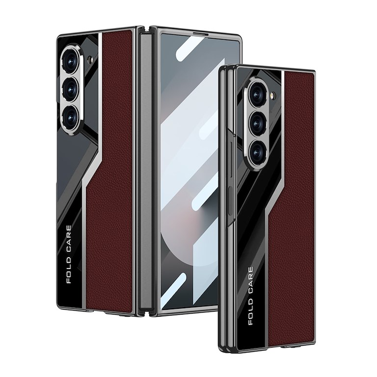 Futrola LEATHER STYLE za Samsung Galaxy Z Fold 6 5G crvena (GKK case) (MS)