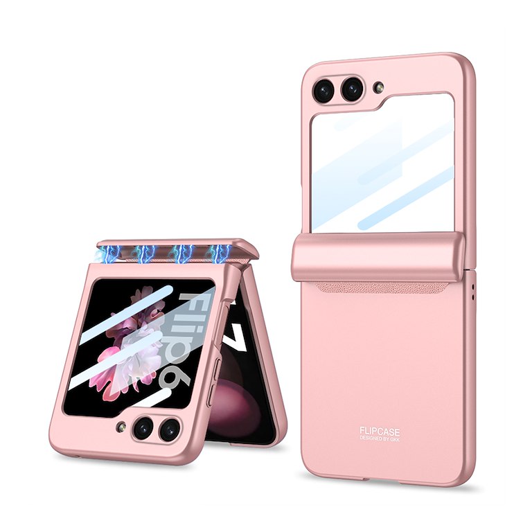 Futrola SMOOTH LINE za Samsung F741B Galaxy Z Flip 6 5G roze (GKK case) (MS)