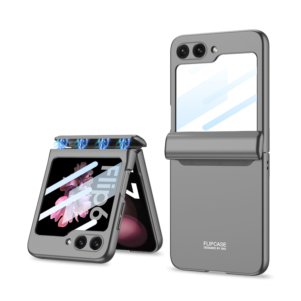 Futrola SMOOTH LINE za Samsung F741B Galaxy Z Flip 6 5G siva (GKK case) (MS)