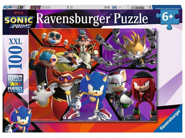 Puzzle slagalica 100 delova Sonic Ravensburger 13383