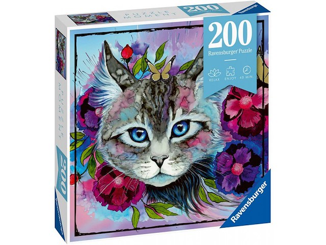 Ravensburger Puzzle moment Slagalica za odrasle 200 delova - Mačije oči 12960