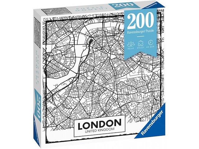 Ravensburger Puzzle moment Slagalica za odrasle 200 delova - Mapa Londona 12963