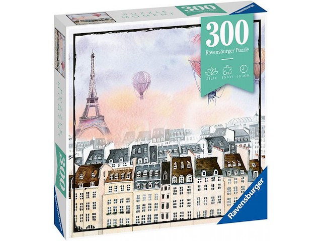 Ravensburger Puzzle moment Slagalica za odrasle 300 delova - Baloni nad Parizom 12968