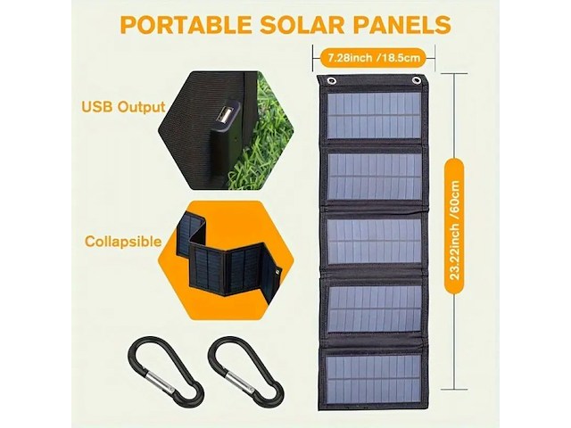 Solarni USB punjač prenosni