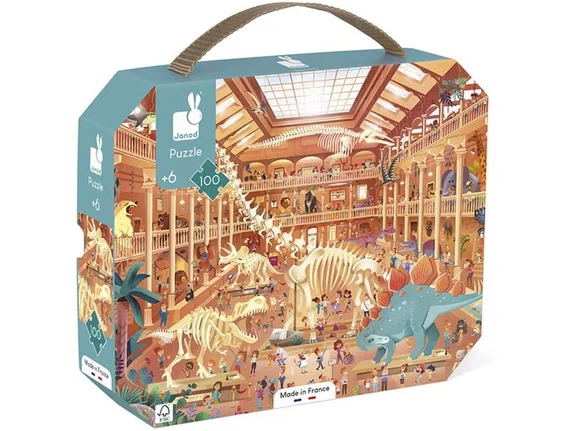 Janod Kartonske puzzle Prirodnjački muzej 100 delova