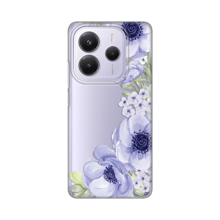 Silikonska futrola print Skin za Xiaomi Redmi Note 14 5G Blue Roses