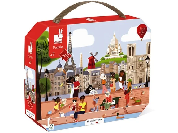 Janod Kartonske puzzle Pariz