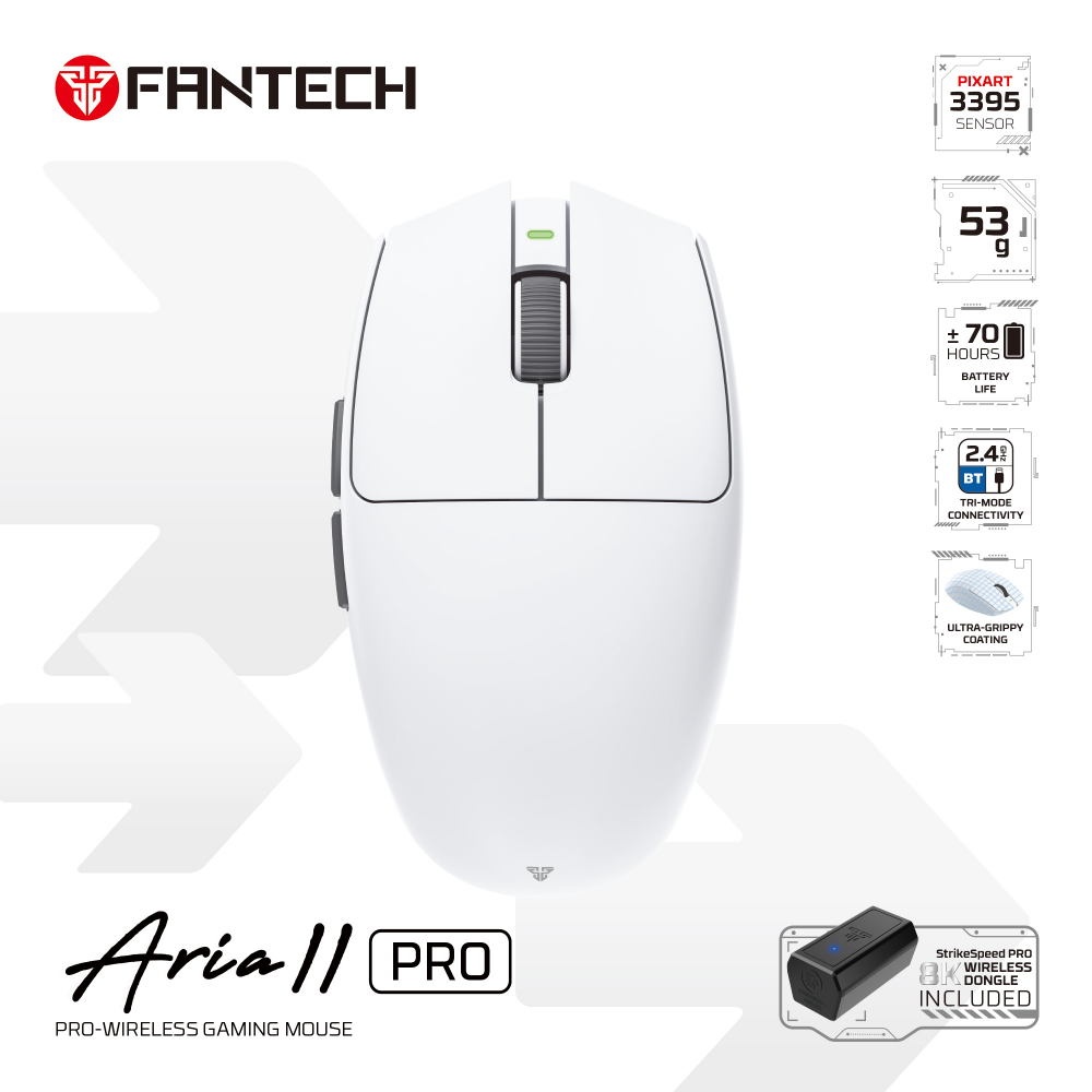 Mis Wireless Gaming Fantech XD7V2P Aria II PRO beli