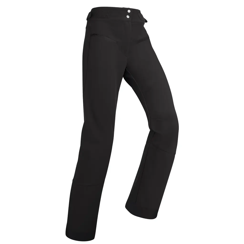 PANTALONE 500 ZA SKIJANJE ZA ŽENE - CRNE