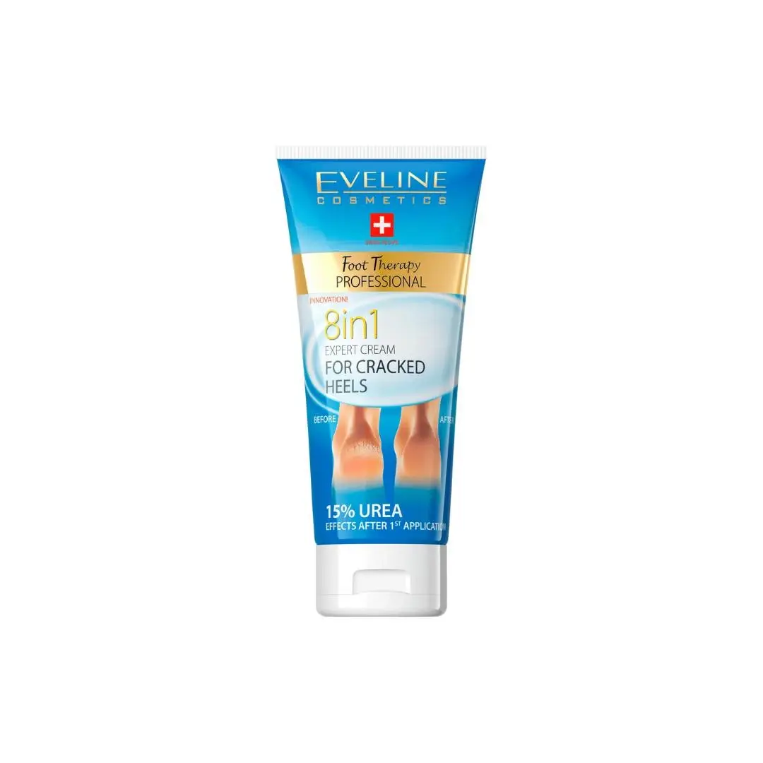 EVELINE Krema za ispucale pete sa 15% Uree, 8u1, 100 ml