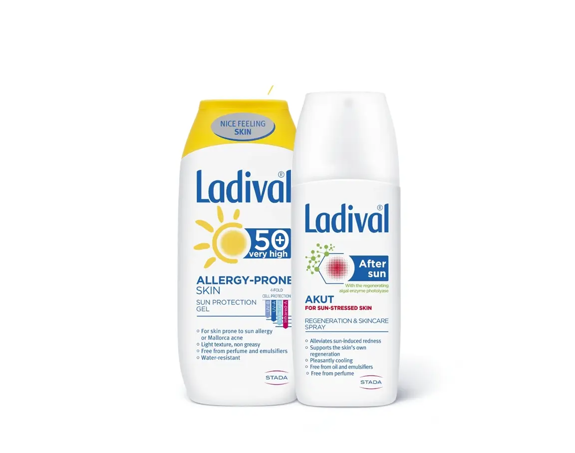 LADIVAL Set za decu, Krema za sunčanje SPF 50+ i sprej za posle sunčanja