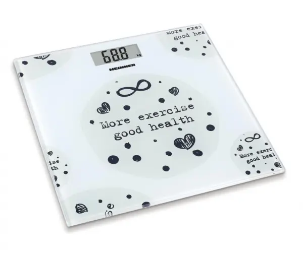 HEINNER Personalna vaga HBS-150MSJ, Staklo, Bela