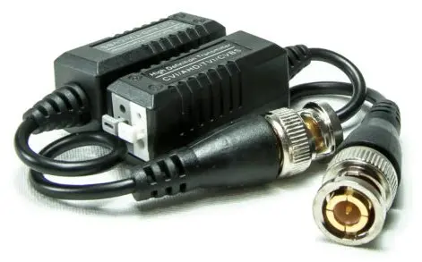 Video balun HD, Sa kablom, Crni