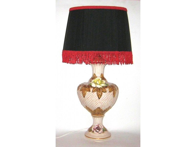 LAMPA - STARI GLAZIRANI PORCELAN, RASKOSNA, 63cm