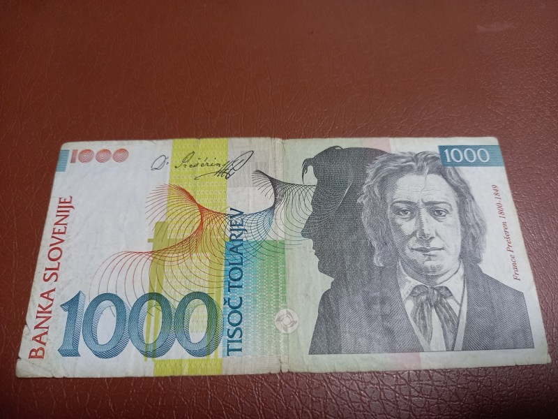 SLOVENIJA 1.000 TOLARA 2000 GOD.