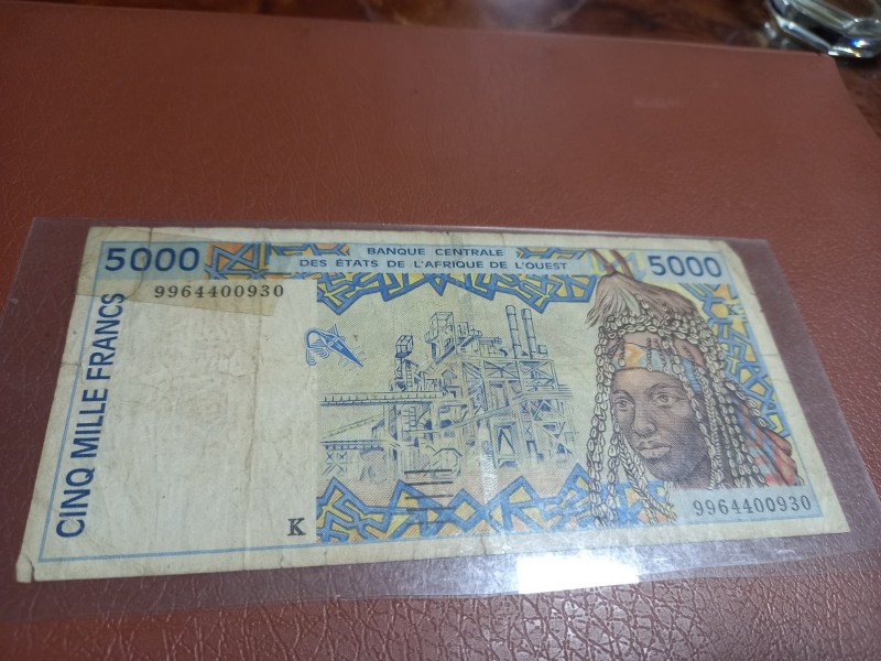 SENEGAL 5.000 FRANAKA 1999