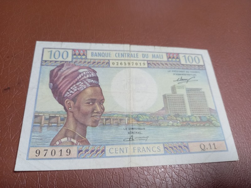 MALI 100 FRANKA 1972/73 VEOMA RETKO