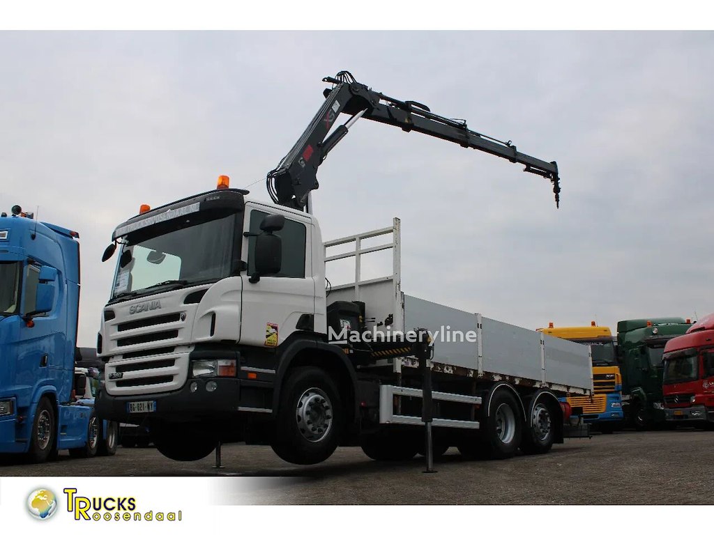 Scania P 360 +EURO 5 + HIAB 144 BS-3 HIDUO + 26T pokretna dizalica