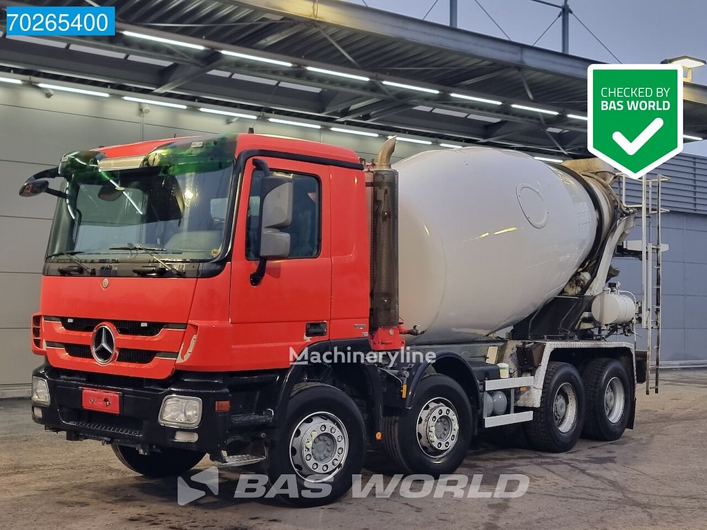 Mercedes-Benz Actros 3541 8X4 Big-Axle Steelsuspension 9m3 Mixer Euro 5 kamion s mešalicom za beton