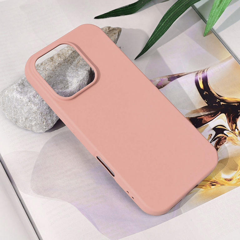 iPhone 16 Pro Soft Velvet silikonska futrola (Rose)