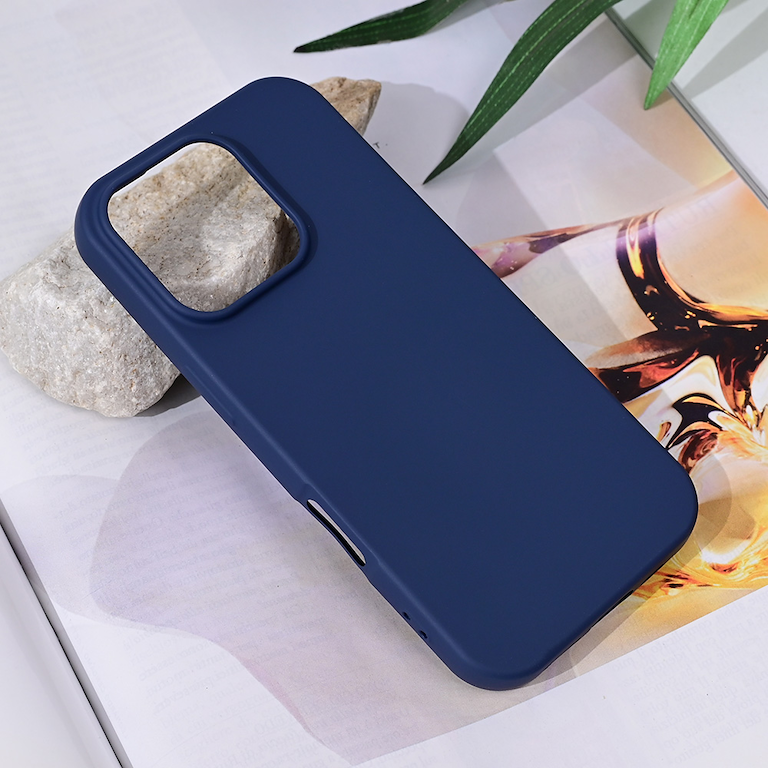 iPhone 16 Pro Soft Velvet silikonska futrola (Blue)