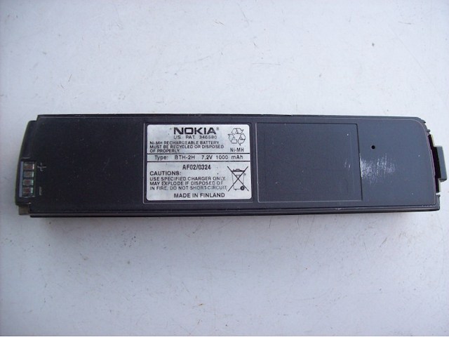 NOKIA baterija 7,2 V - 1000mAh(BTH - 2H) Ni-Mh