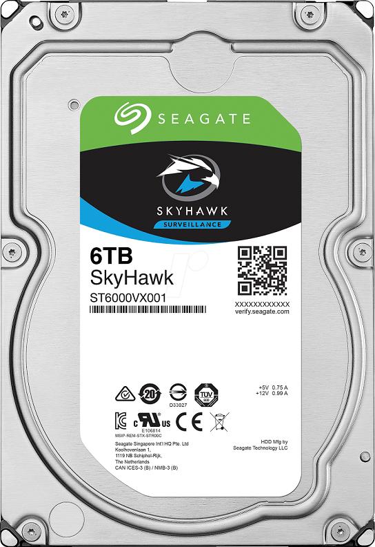 Seagate 6TB ST6000VX001 SkyHawk Surveillance