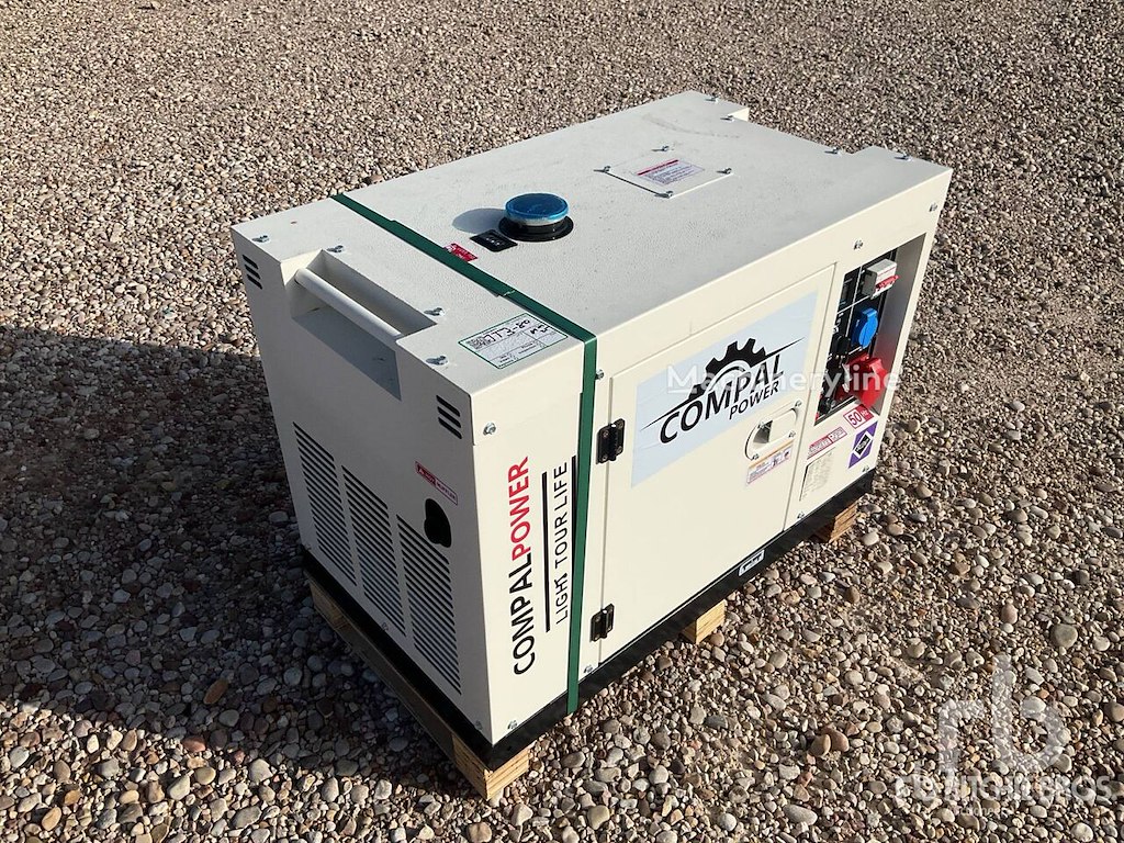 Prodaje se COMPAL VG-R110 11 kVA 10kW (Unused) drugi generator na aukciji