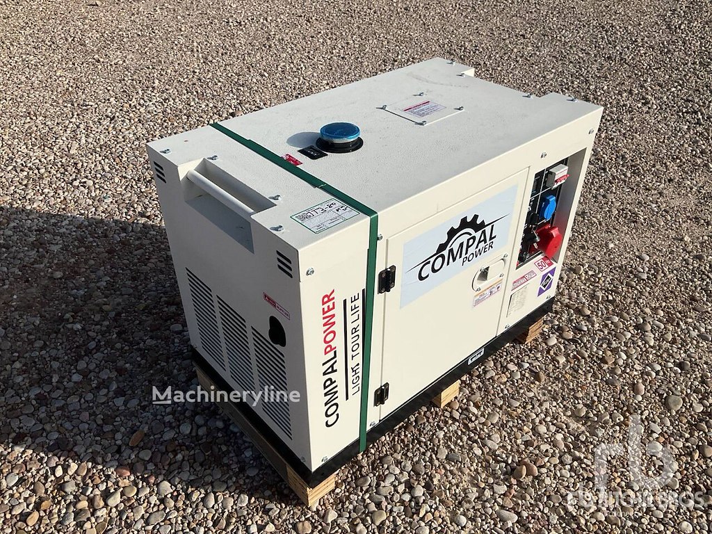 Prodaje se COMPAL VG-R110 11 kVA 10kW (Unused) drugi generator na aukciji