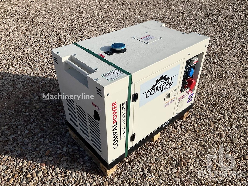 Prodaje se COMPAL VG-R110 11 kVA 10kW (Unused) drugi generator na aukciji