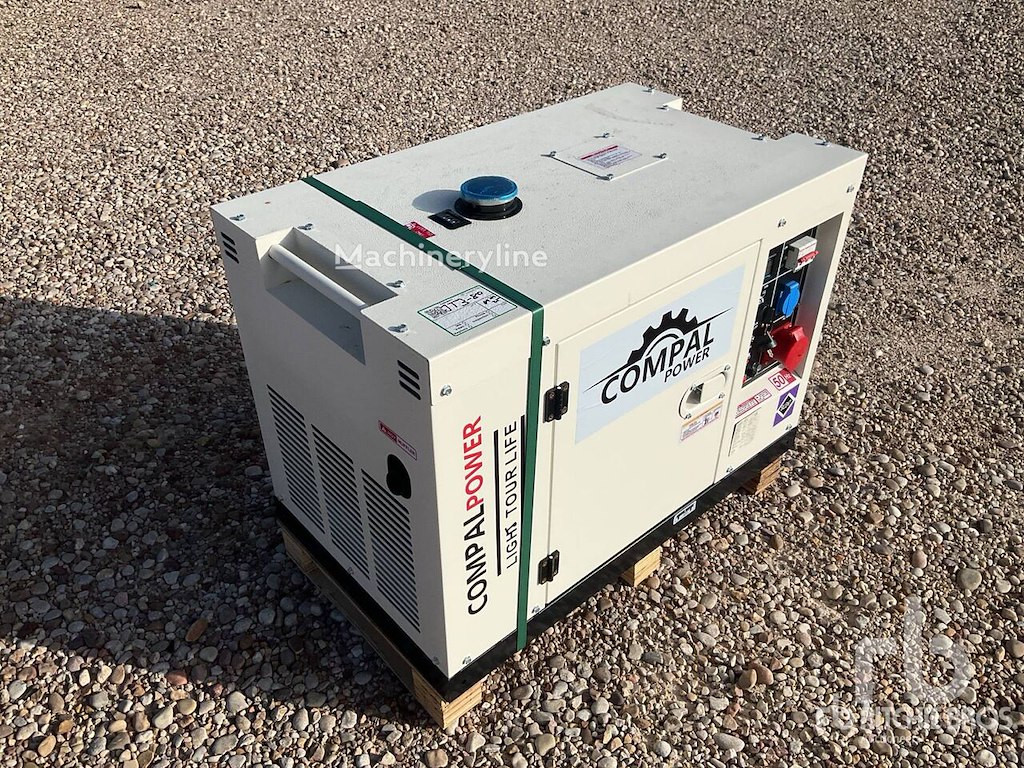 Prodaje se COMPAL VG-R110 11 kVA 10kW (Unused) drugi generator na aukciji