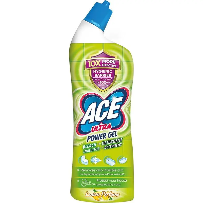 ACE Sredstvo za čišćenje kupatila, Ultra power gel limun 750ml