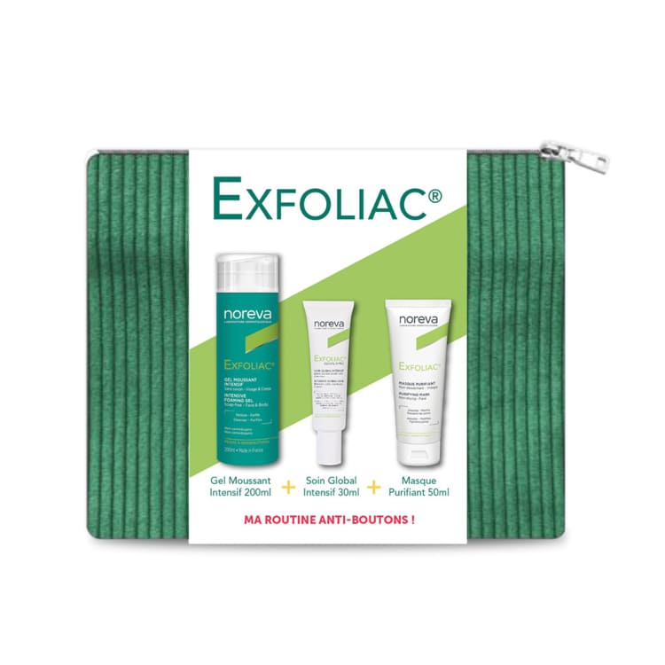 Noreva Exfoliac Rutina protiv akni - penasti gel 200ml + Global X-Pro krema 30ml + maska 50ml