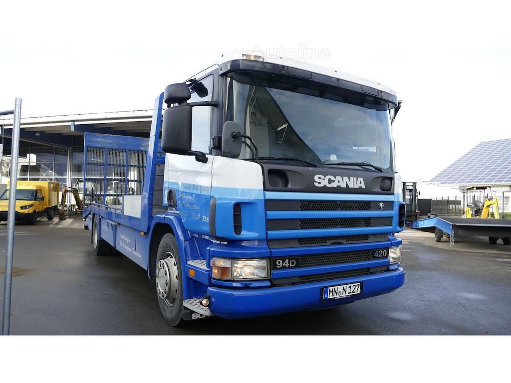 Prodaje se Scania B4XS Baumaschinentransporter - Abschleppwagen - Maschinentranspo minibus furgon na aukciji