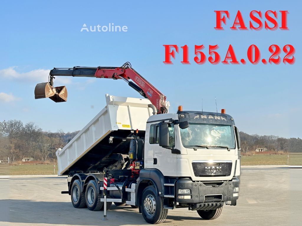 MAN TGS 33.440 * FASSI F155A.0.22/ FUNK *6x4 kiper