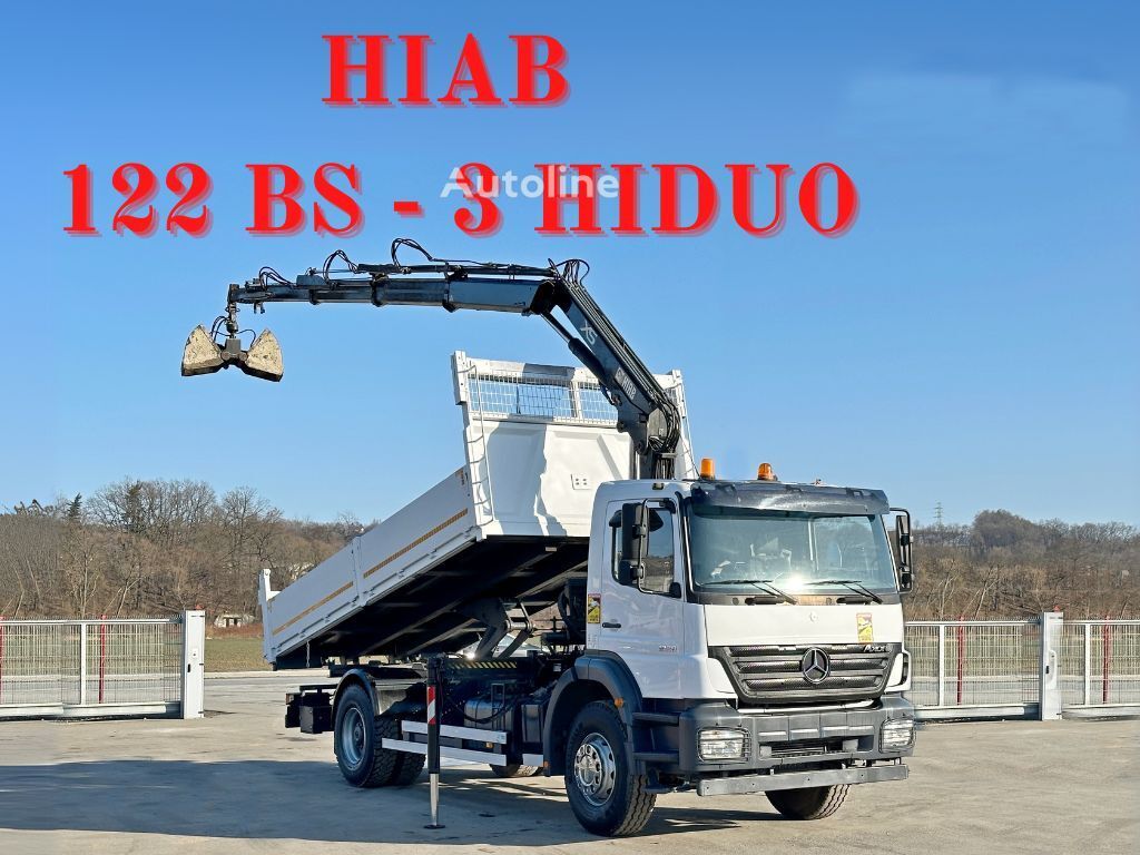 Mercedes-Benz AXOR 1828*HIAB 122 BS-3 HIDUO + FUNK *TOPZUSTAND kiper