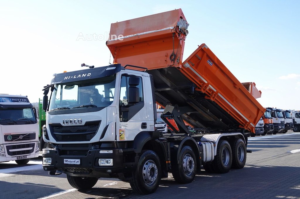 IVECO TRAKKER / 8x4 / WYWROTKA / HYDROBURTA / BORDMATIC / HYDRO KLAPA kiper