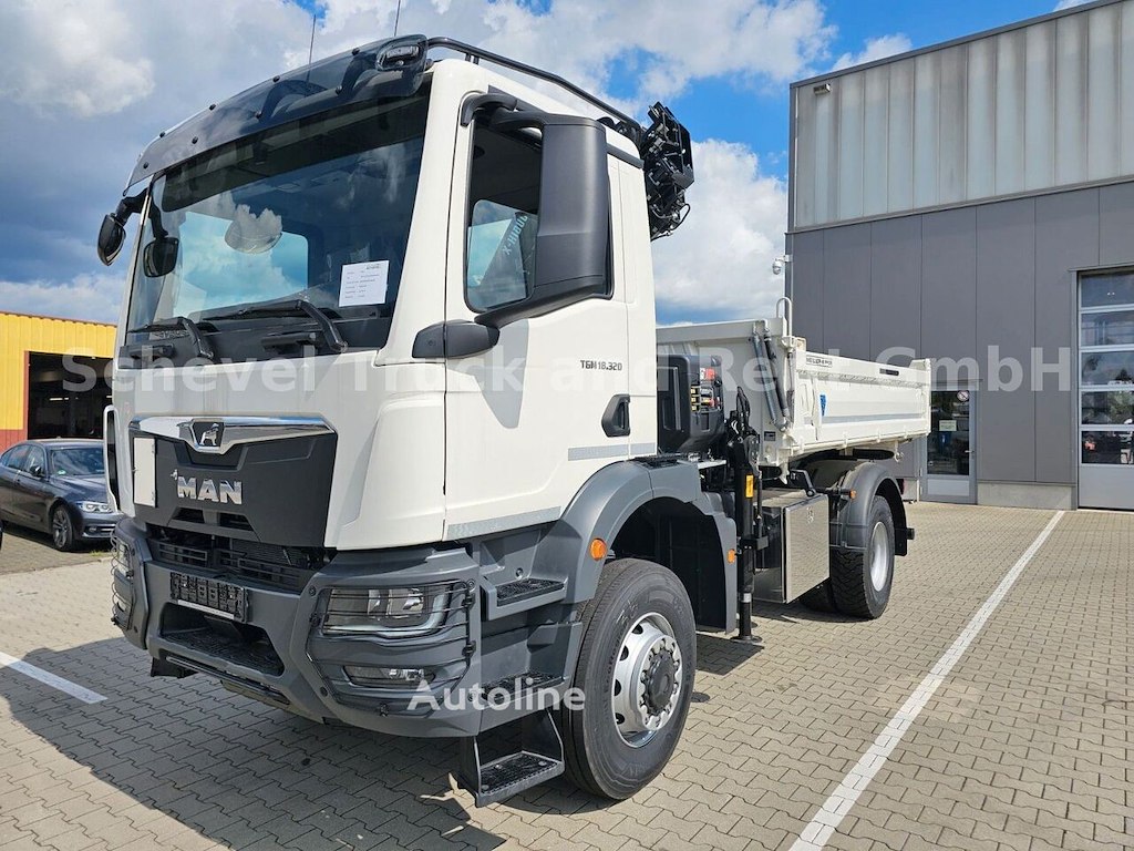 Novi MAN TGM 18.320 MEILLER 3-SK HIAB 118 3xhydr Funk 4x4 kiper