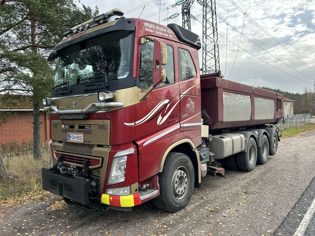 Volvo FH 540 8×4 Auravarustus + vaijerilaite kiper