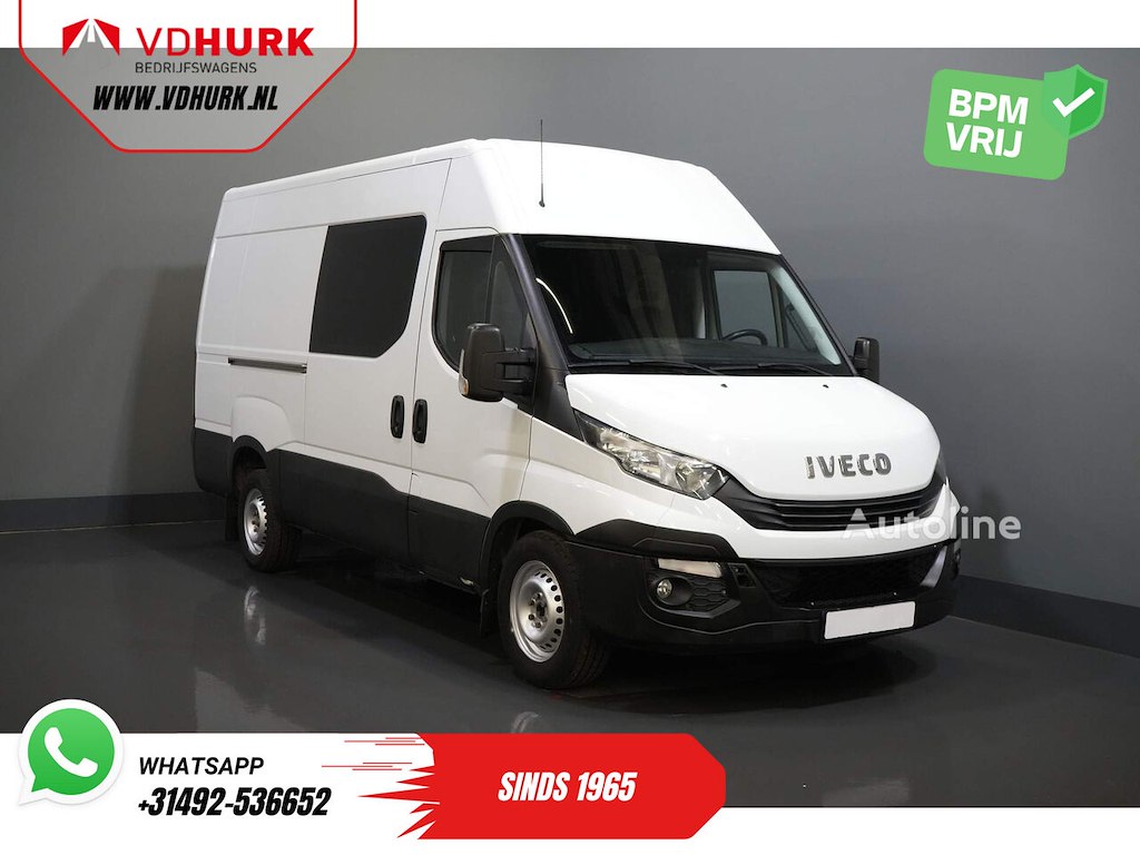 IVECO Daily 35S16V 2.3 L3H2 155 pk Aut. DC Dubbel cabine BPM VRIJ! 3.5 minibus furgon