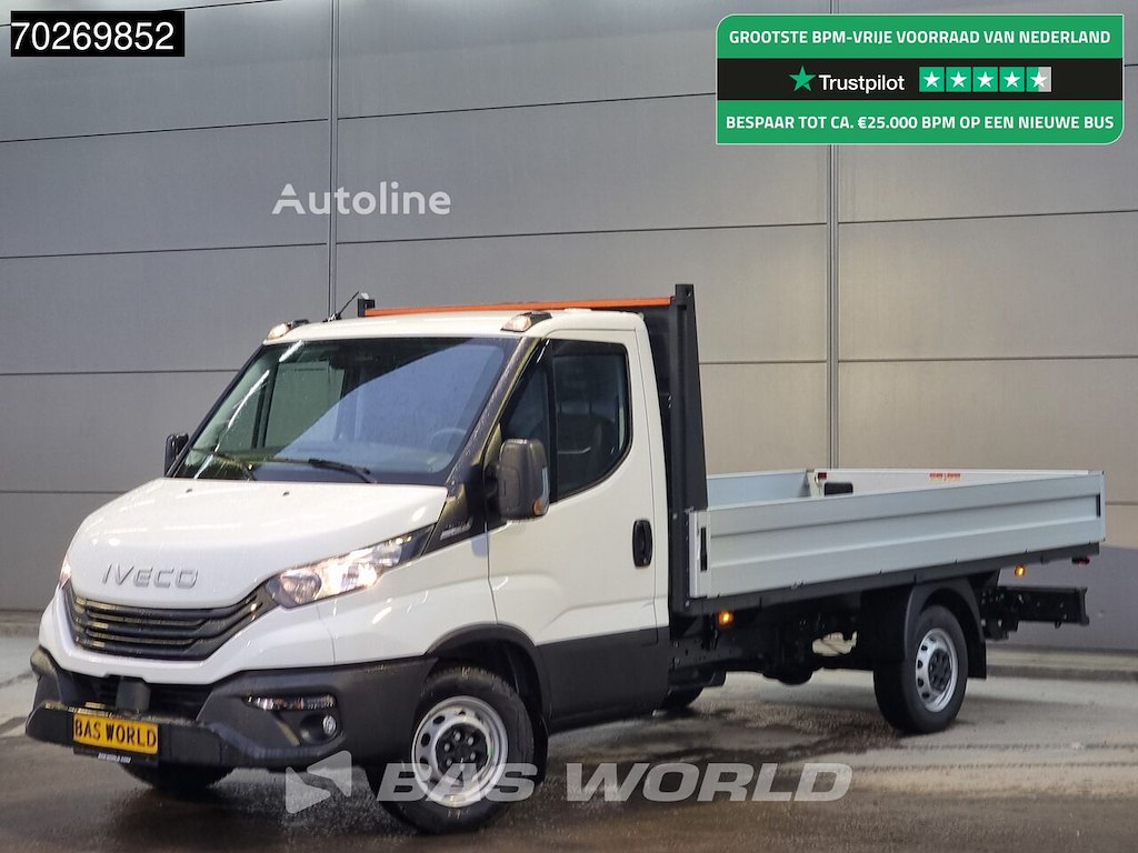 Novi IVECO Daily 35S14 Automaat Open laadbak 2025 model 3,5t Trekhaak Camer kamion s ravnom platformom < 3.5t