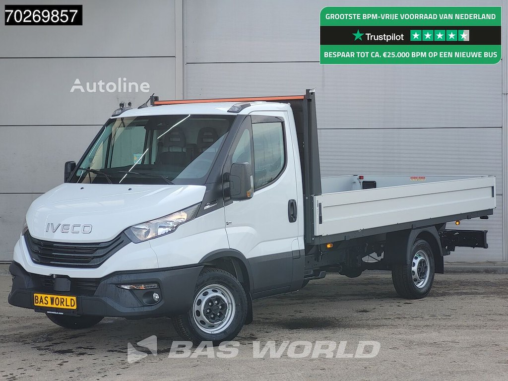 Novi IVECO Daily 35S14 Automaat Open laadbak 2025 model 3,5t Trekhaak Camer kamion s ravnom platformom < 3.5t