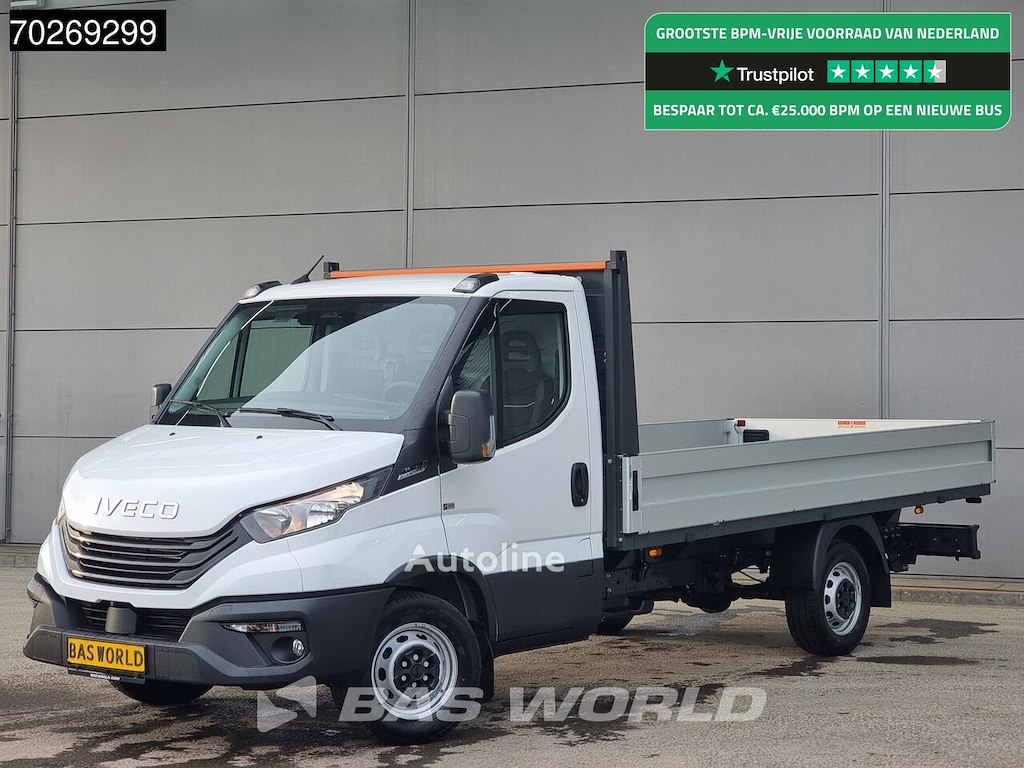 Novi IVECO Daily 35S16 Automaat 160PK Open laadbak 2025 model 3,5t Trekhaak kamion s ravnom platformom < 3.5t